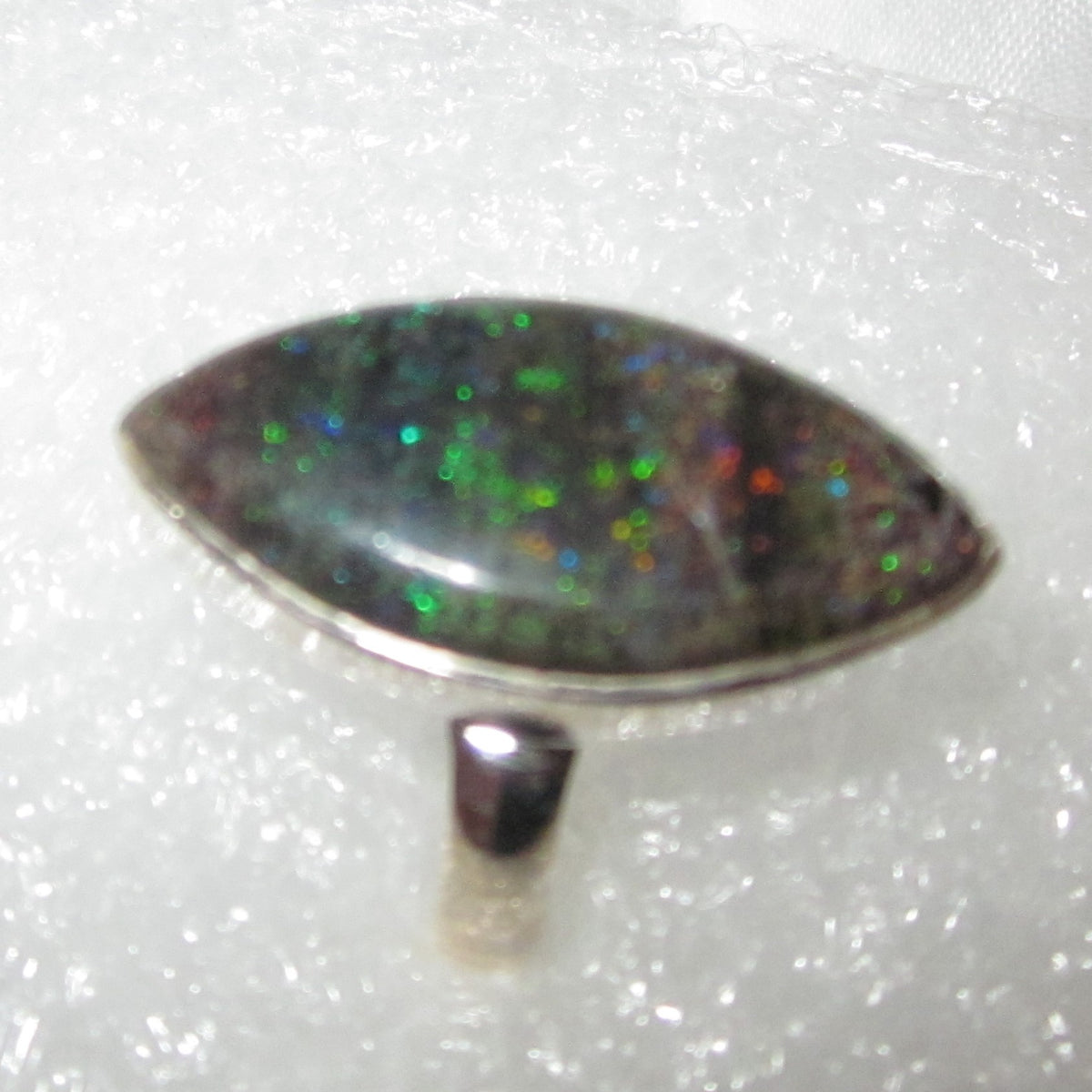 SCHWARZER HONDURAS MATRIX OPAL Ring Gr. 17 925 Silber – Edelstein & Design Raritäten